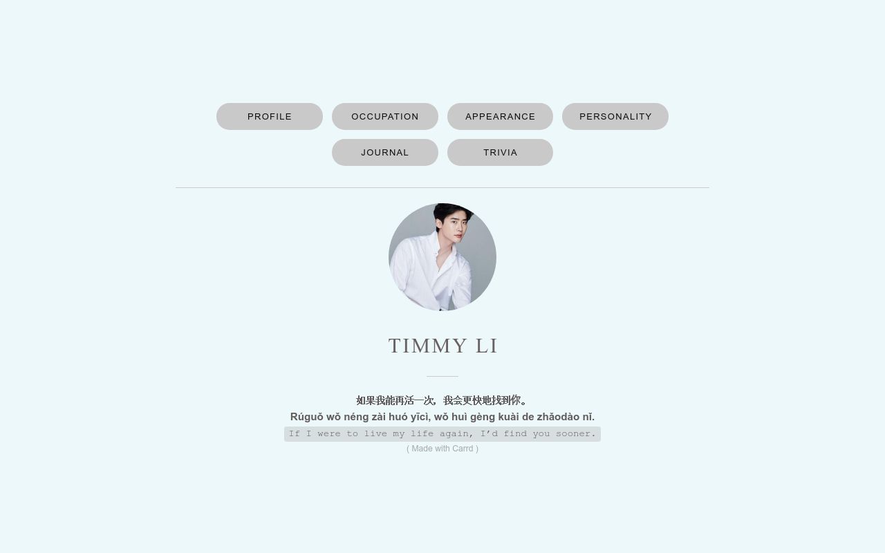 Dokter anakmu kelak, Timmy Li.